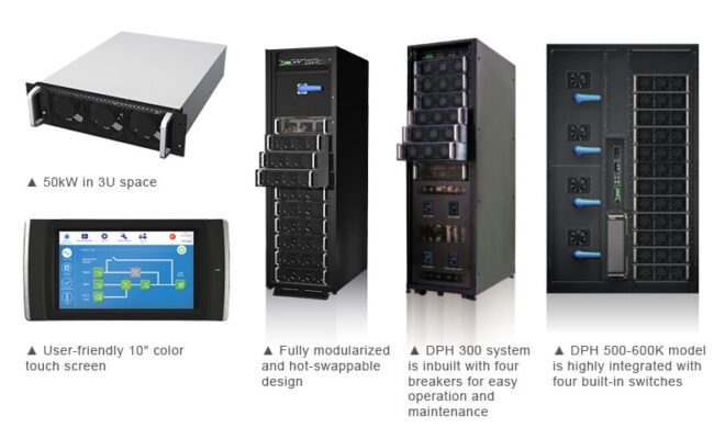 Bộ lưu điện UPS 3 pha Delta DPH-500K Modulon – UPS 300-500kVA